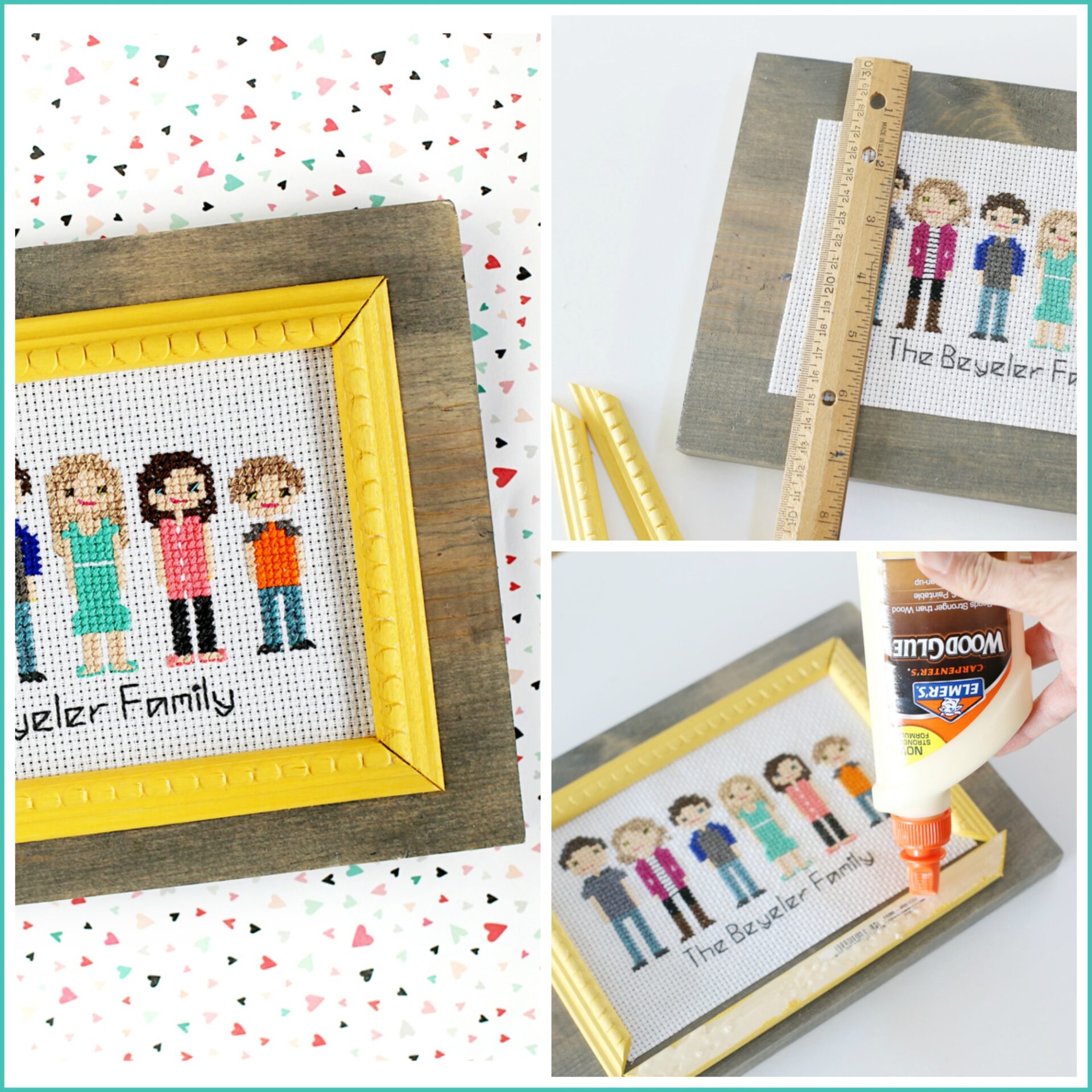 Simple Custom Frame (for needlework projects) - Sugar Bee Crafts