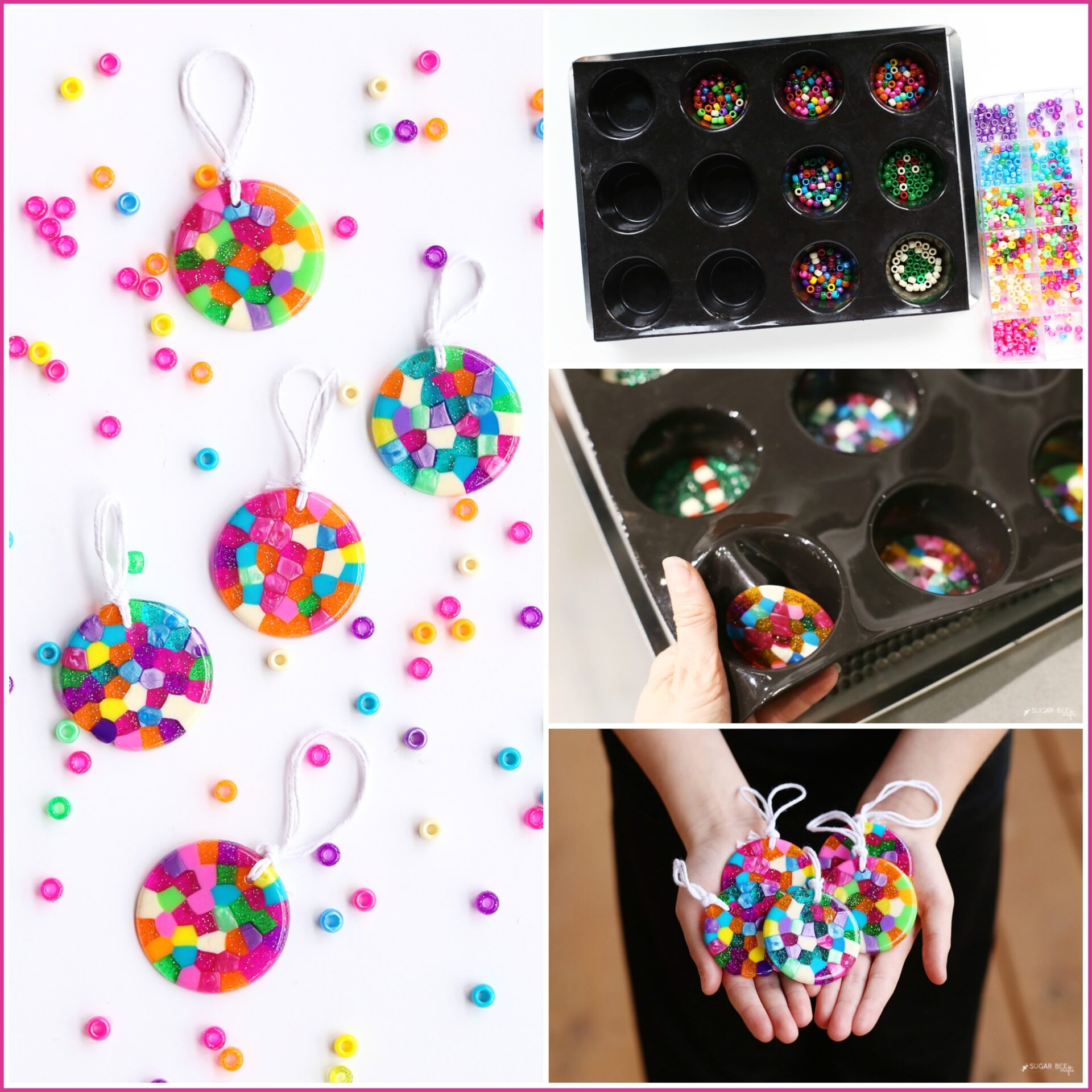 Melted Bead Ornaments - Sugar Bee Crafts