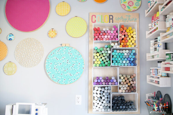 DIY Craft Paint Organizer - Sugar Bee Crafts