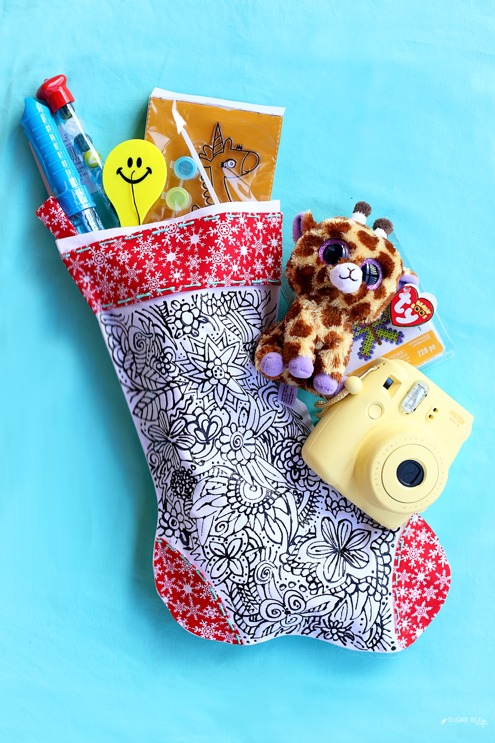 Coloring Stocking - Sugar Bee Crafts