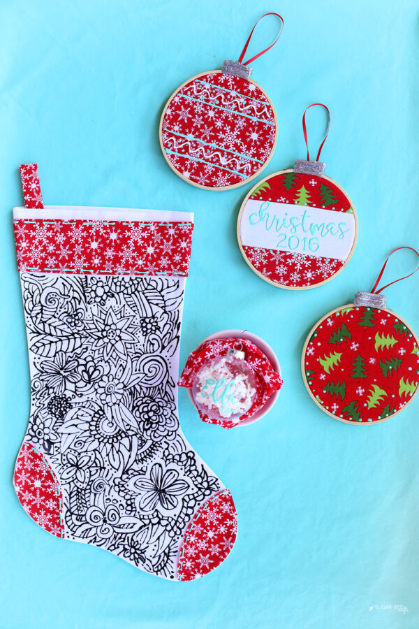 Coloring Stocking - Sugar Bee Crafts