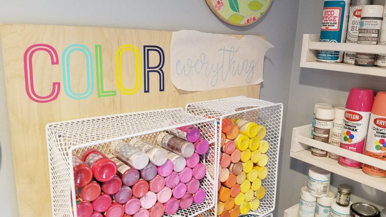 DIY Craft Paint Organizer - Sugar Bee Crafts