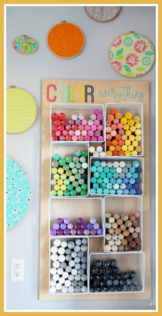 DIY Craft Paint Organizer - Sugar Bee Crafts
