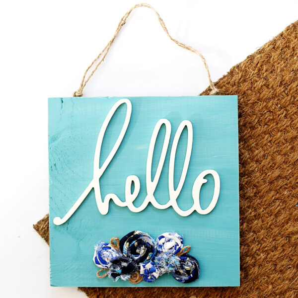 Hello Decor Sign - Sugar Bee Crafts