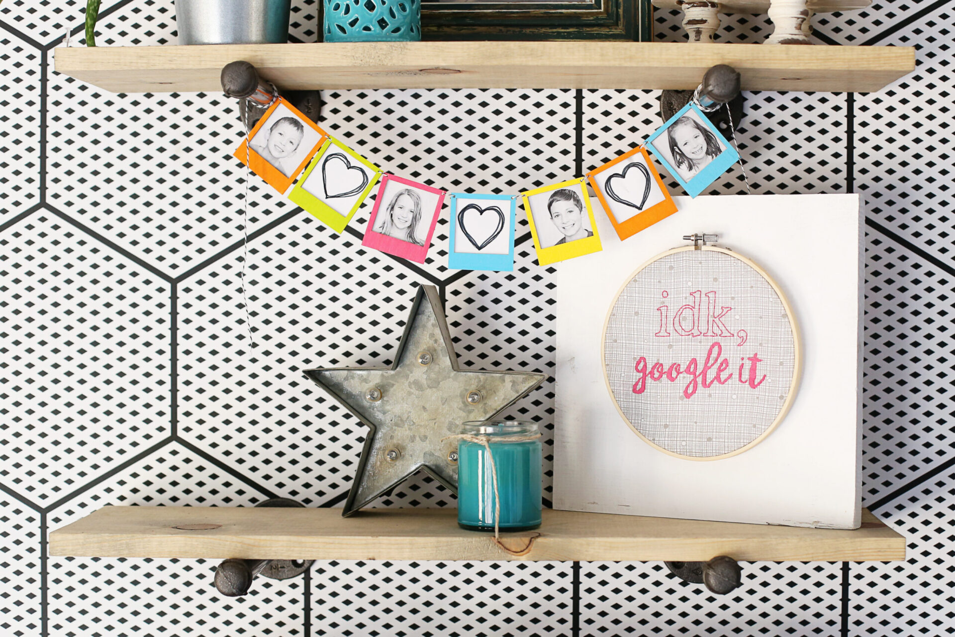 DIY Industrial Open Shelving - Sugar Bee Crafts