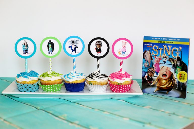 SING DIY Cupcake Toppers - Sugar Bee Crafts