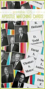 LDS Prophet and Apostles Matching Cards, Conference Game - Sugar Bee Crafts