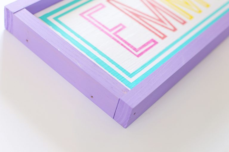 DIY Name Sign - Sugar Bee Crafts