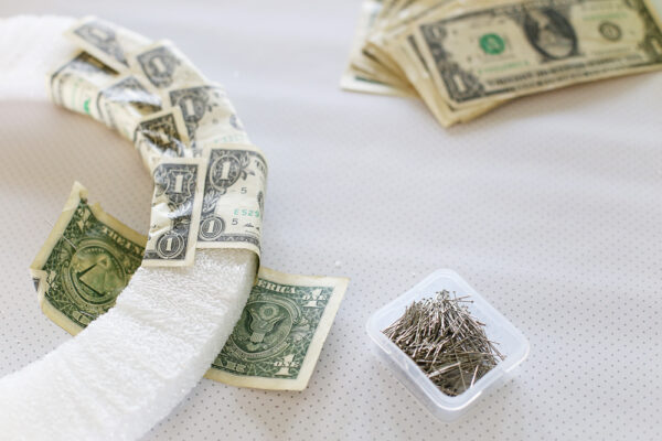 Money Wreath - Graduation Gift Idea - Sugar Bee Crafts