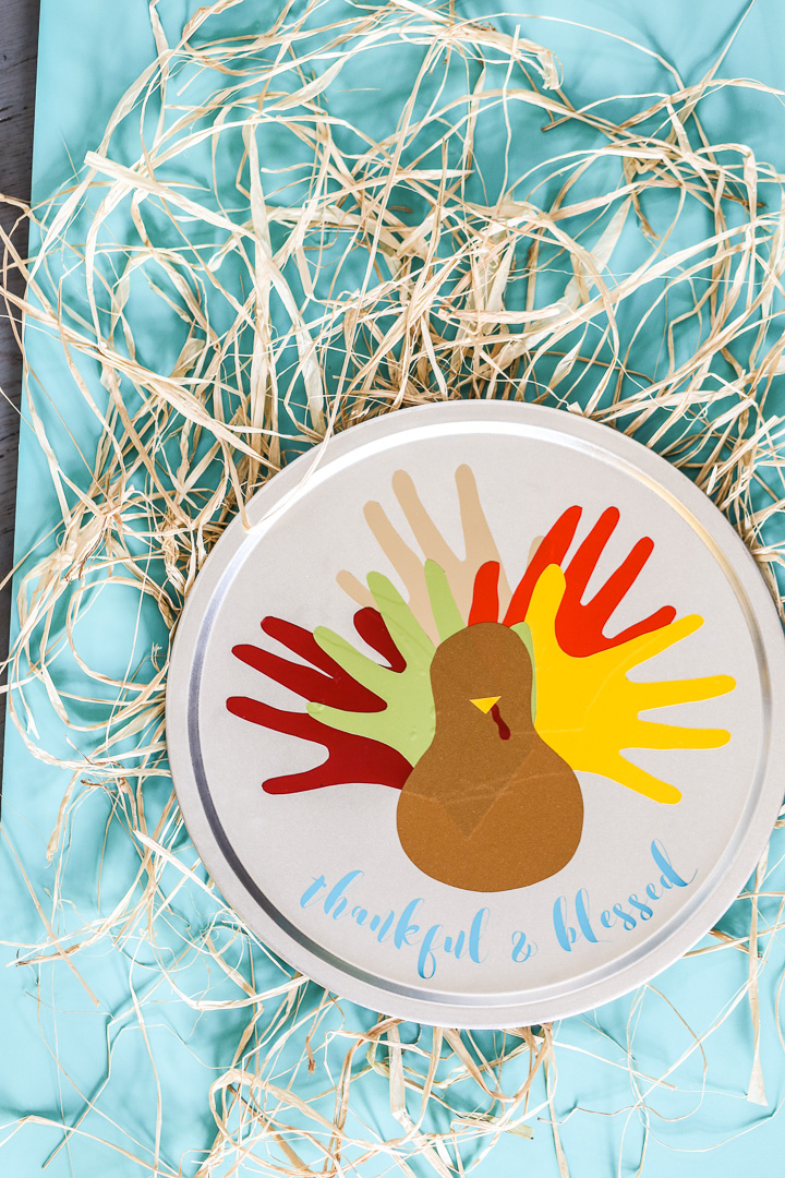Vinyl Handprint Turkey Craft - Sugar Bee Crafts
