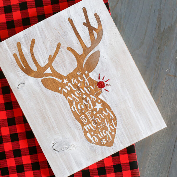 Reindeer Sign - Sugar Bee Crafts