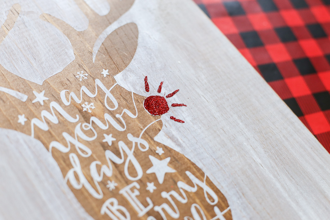 Reindeer Sign - Sugar Bee Crafts