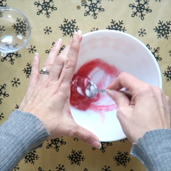 Santa Slime Ornament - Sugar Bee Crafts