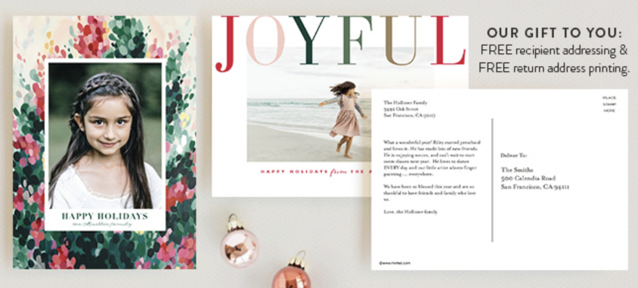 Holiday Postcards with Minted - Sugar Bee Crafts