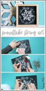 Snowflake String Art - Sugar Bee Crafts