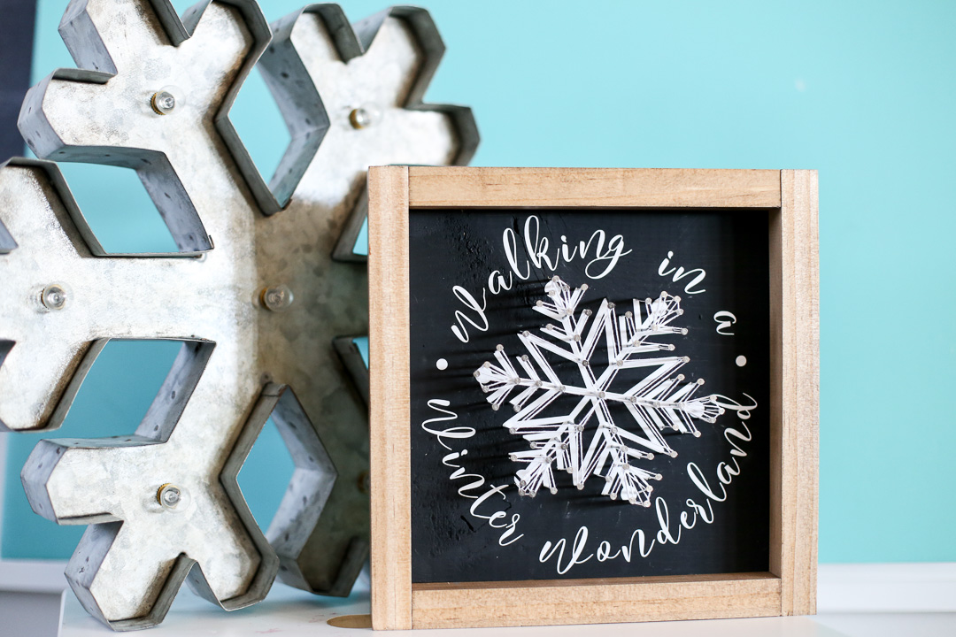 Snowflake String Art - Sugar Bee Crafts