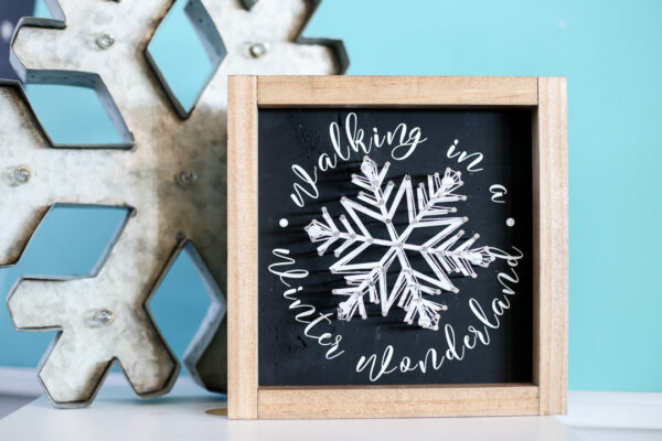 Snowflake String Art - Sugar Bee Crafts