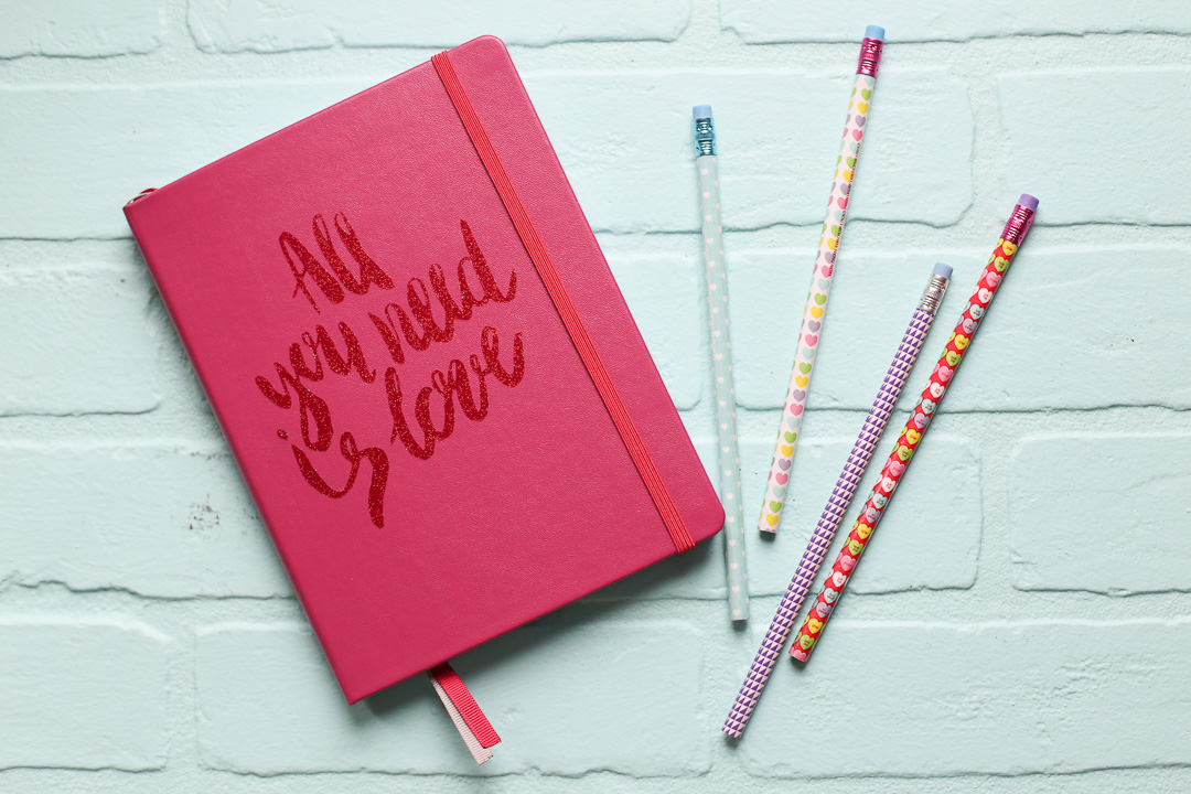 Valentine Notebook Gift Idea - Sugar Bee Crafts