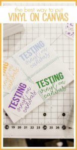 Vinyl on a Canvas - Sugar Bee Crafts