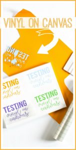 Vinyl on a Canvas - Sugar Bee Crafts