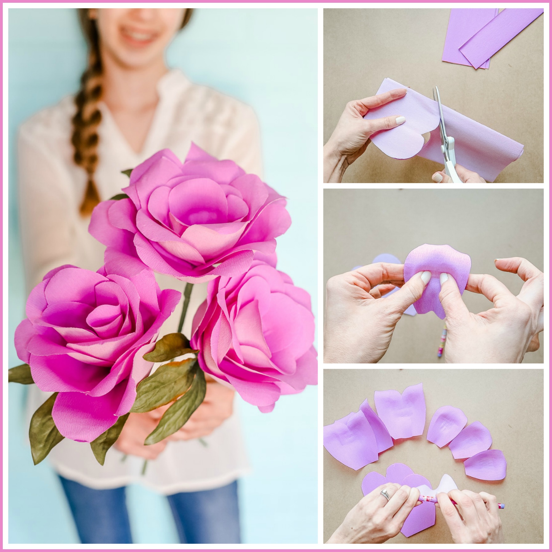 Simple Paper Flowers - Sugar Bee Crafts