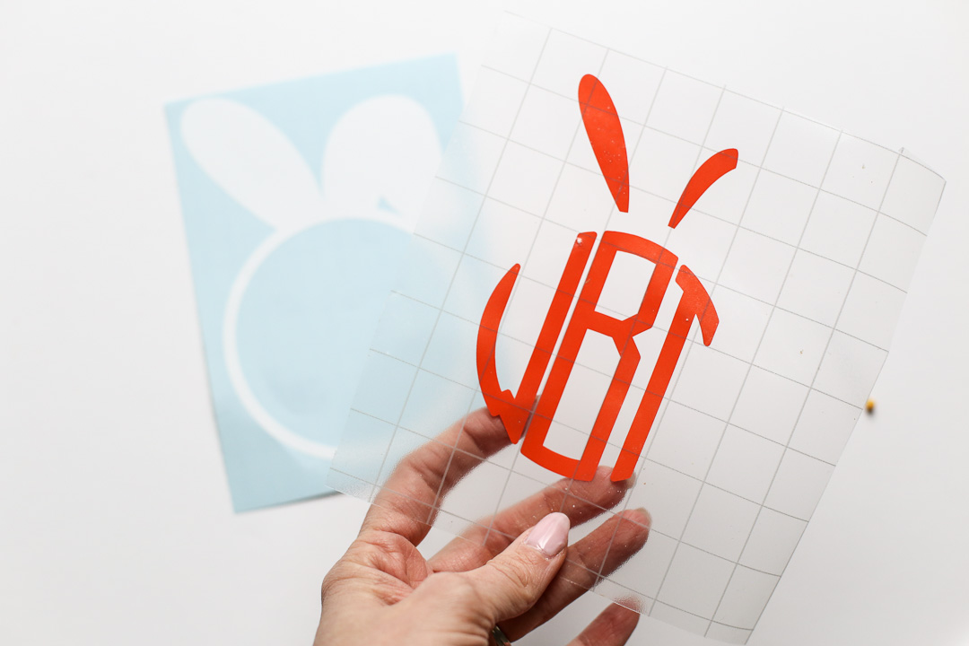How to Layer Vinyl on transfer tape - Sugar Bee Crafts
