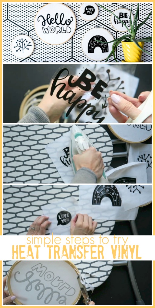 Vinyl Embroidery Hoop Decor - Sugar Bee Crafts