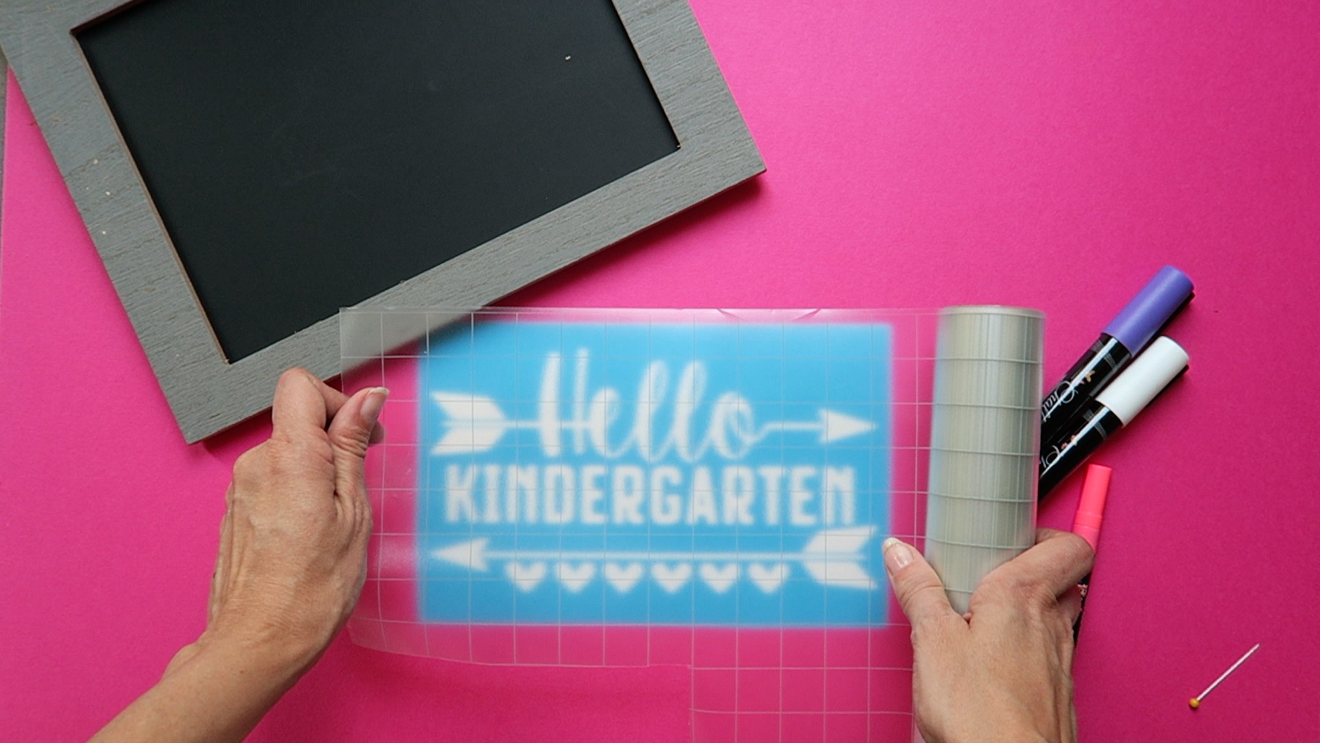 How to make a Chalkboard Stencil - Sugar Bee Crafts