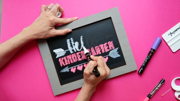 How to make a Chalkboard Stencil - Sugar Bee Crafts