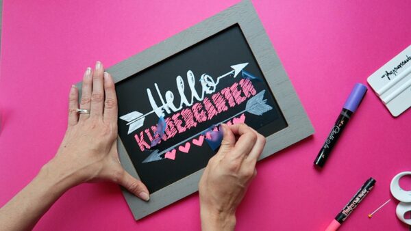 How to make a Chalkboard Stencil - Sugar Bee Crafts