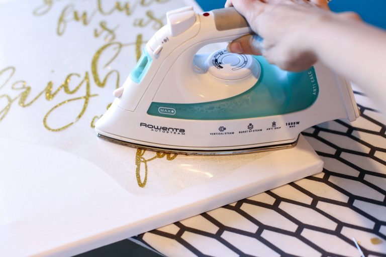 The Secret to putting Vinyl on Canvas - Sugar Bee Crafts