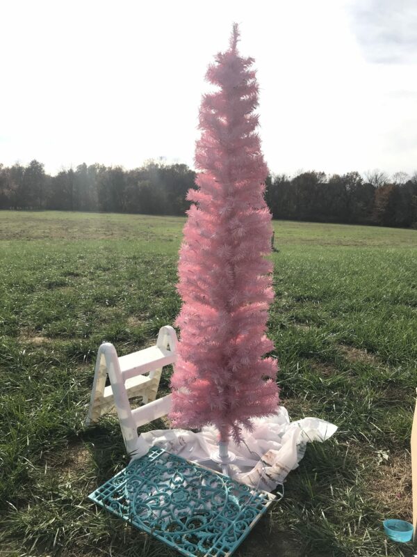 Pink Vintage Christmas Tree - Dream Tree Challenge - Sugar Bee Crafts