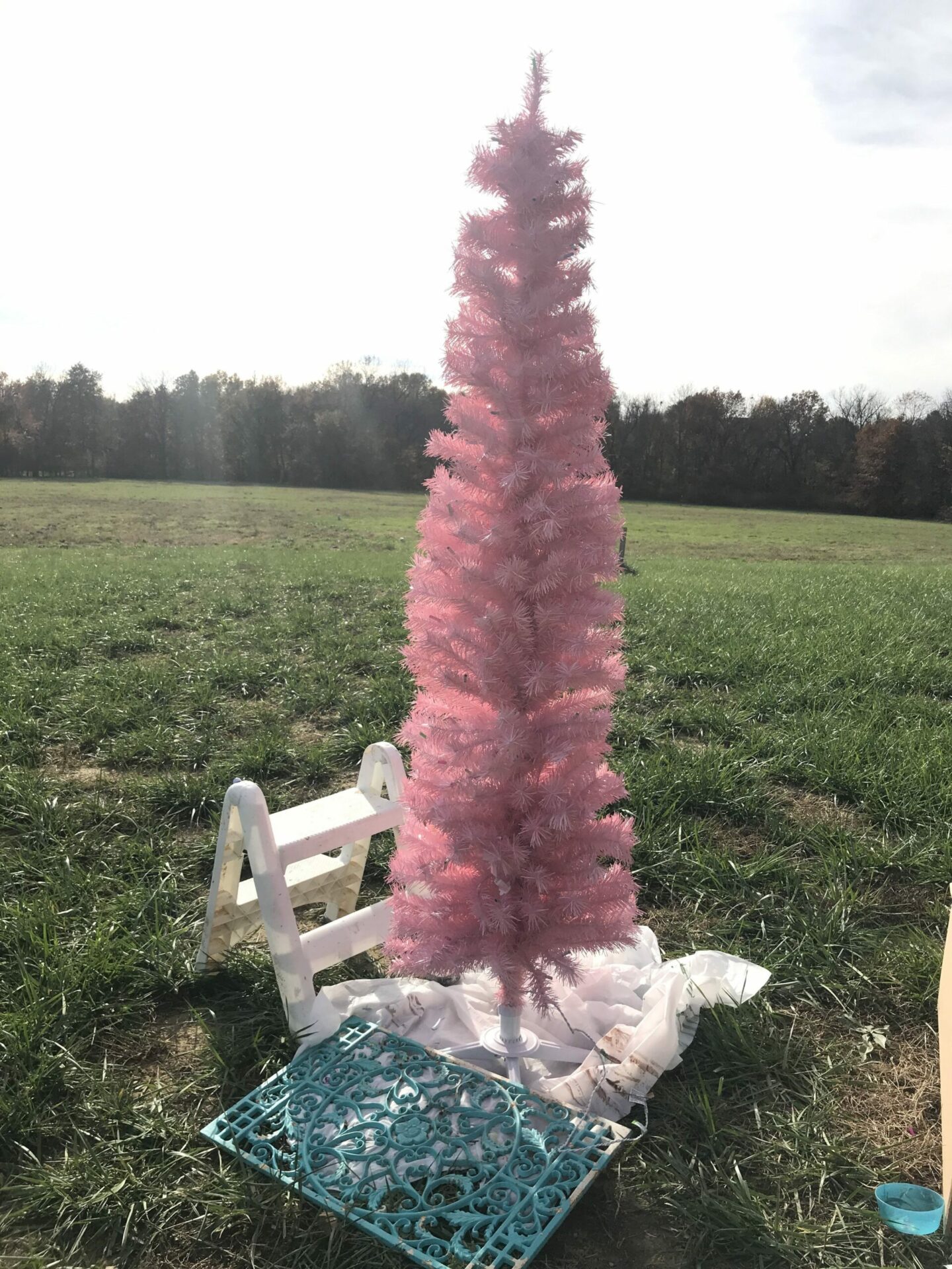 Pink Vintage Christmas Tree - Dream Tree Challenge - Sugar Bee Crafts