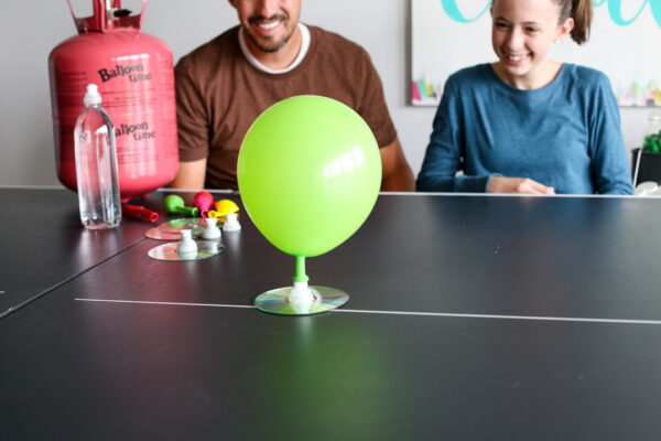 Balloon Hovercraft STEM project idea - Sugar Bee Crafts