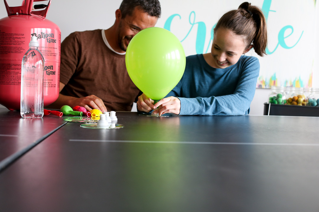 Balloon Hovercraft STEM project idea - Sugar Bee Crafts