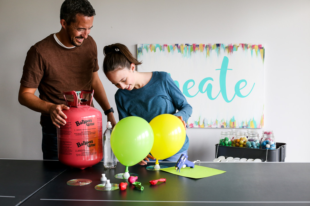 Balloon Hovercraft STEM project idea - Sugar Bee Crafts