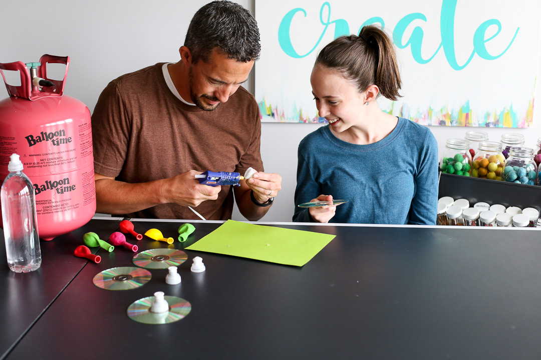 Balloon Hovercraft STEM project idea - Sugar Bee Crafts