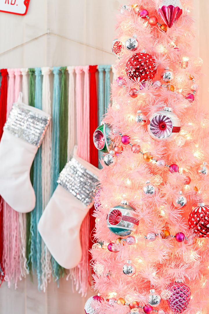 Pink Vintage Christmas Tree - Dream Tree Challenge - Sugar Bee Crafts