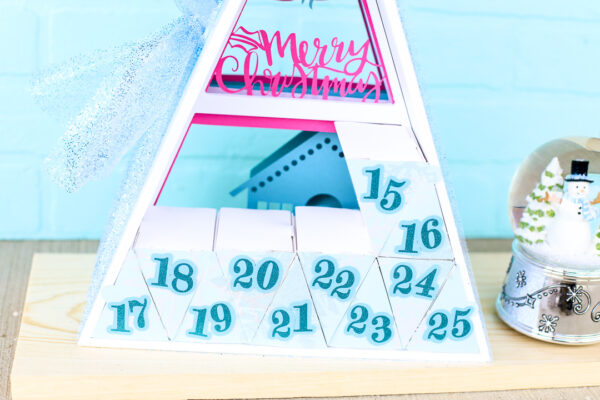 Silhouette Advent Calendar Shadowbox - Sugar Bee Crafts