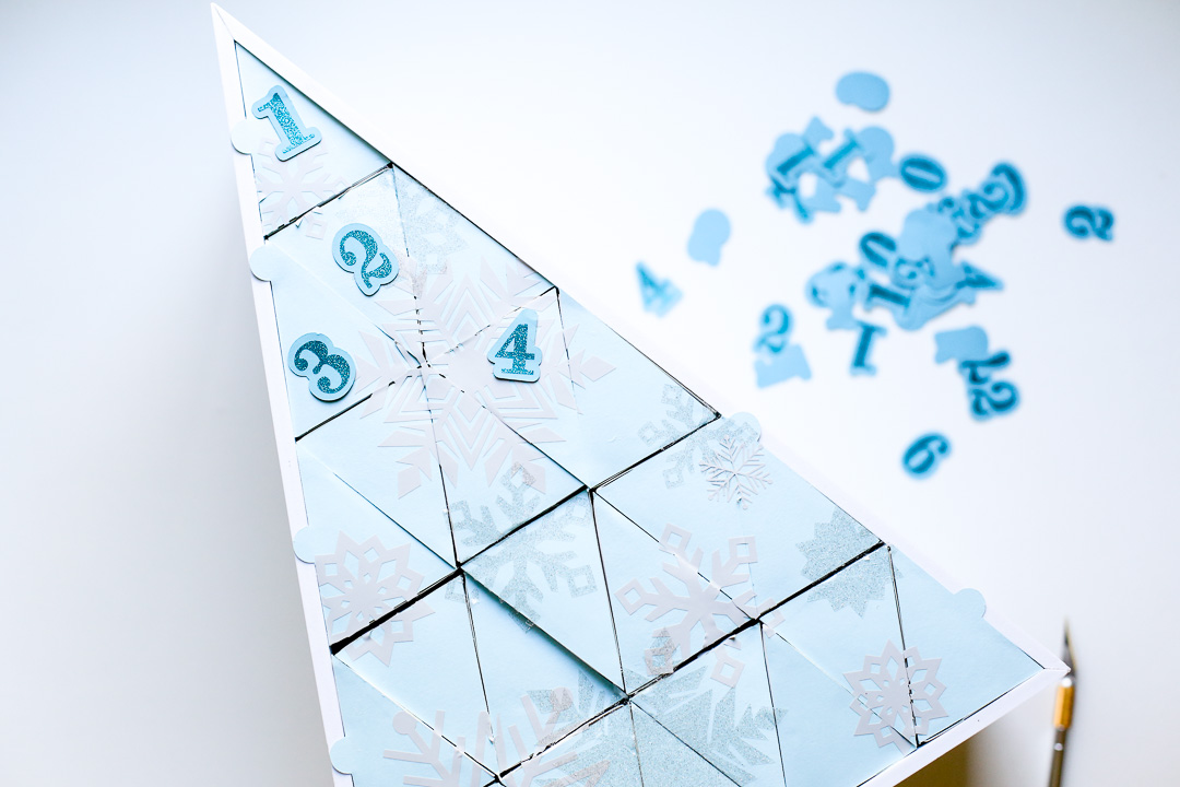 Silhouette Advent Calendar Shadowbox - Sugar Bee Crafts