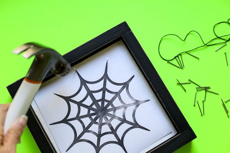 Spiderweb String Art - Sugar Bee Crafts
