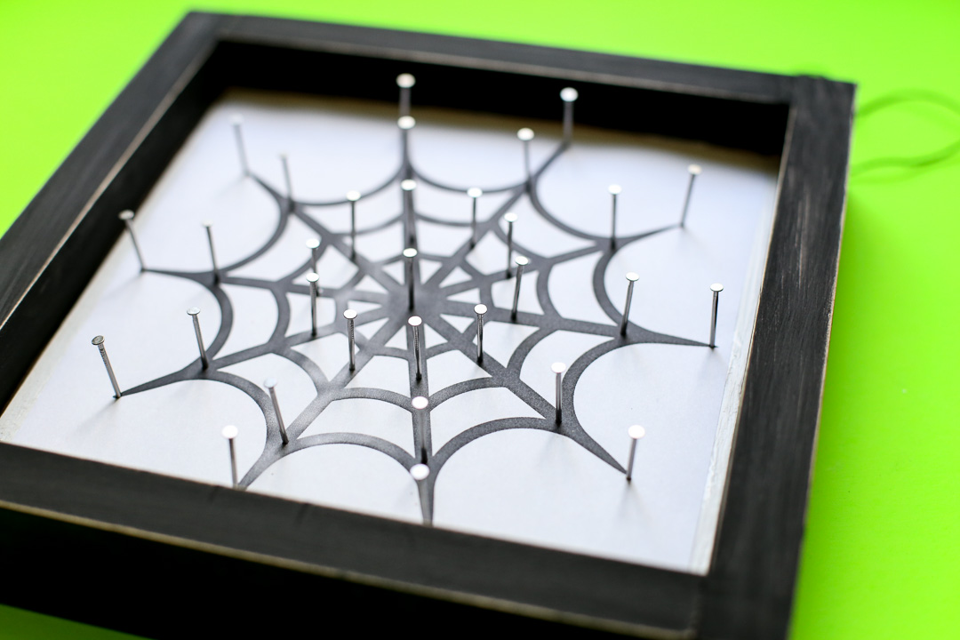 Spiderweb String Art - Sugar Bee Crafts