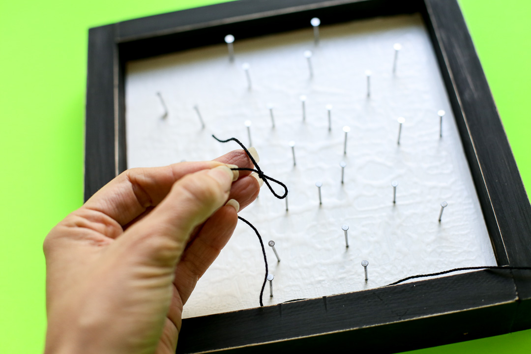 Spiderweb String Art - Sugar Bee Crafts