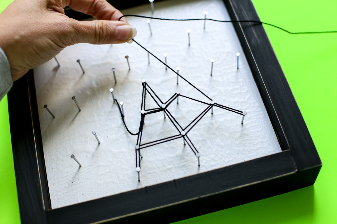 Spiderweb String Art - Sugar Bee Crafts