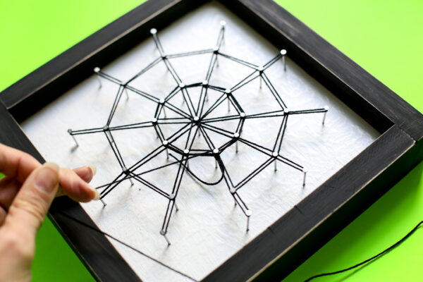 Spiderweb String Art - Sugar Bee Crafts