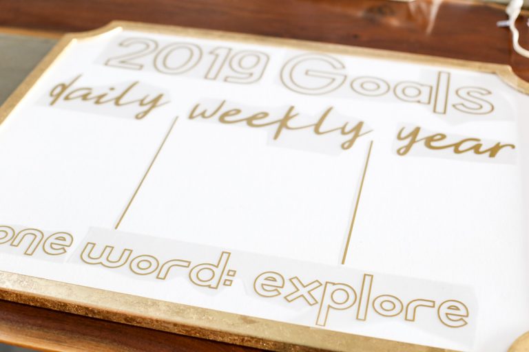 How to make a Goals Board - Sugar Bee Crafts