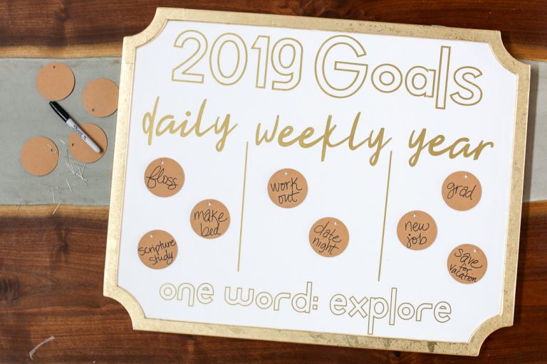 How to make a Goals Board - Sugar Bee Crafts