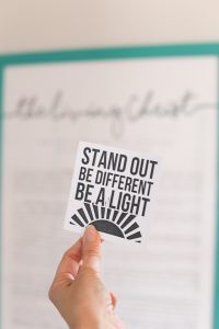 Stand out Be Different Be A Light - Sugar Bee Crafts