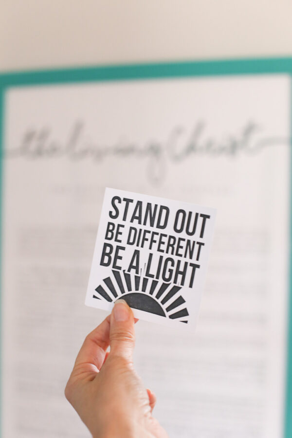 Stand out Be Different Be A Light - Sugar Bee Crafts