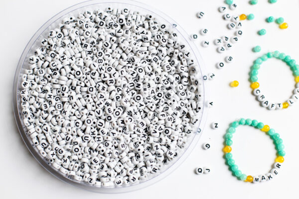 How to make Word Bead Bracelets - Sugar Bee Crafts